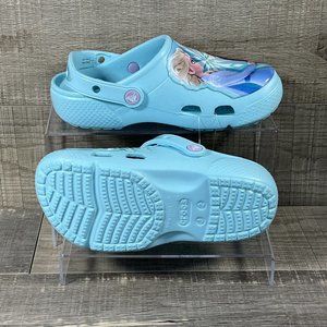CROCS | Shoes | Crocs Fun Lab Disneys Frozen Ii Elsaanna Ice Blue Clog ...